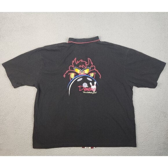 Warner Bros. | Shirts | Vtg Warner Bros Taz Kingpin Devil Bowling Shirt ...